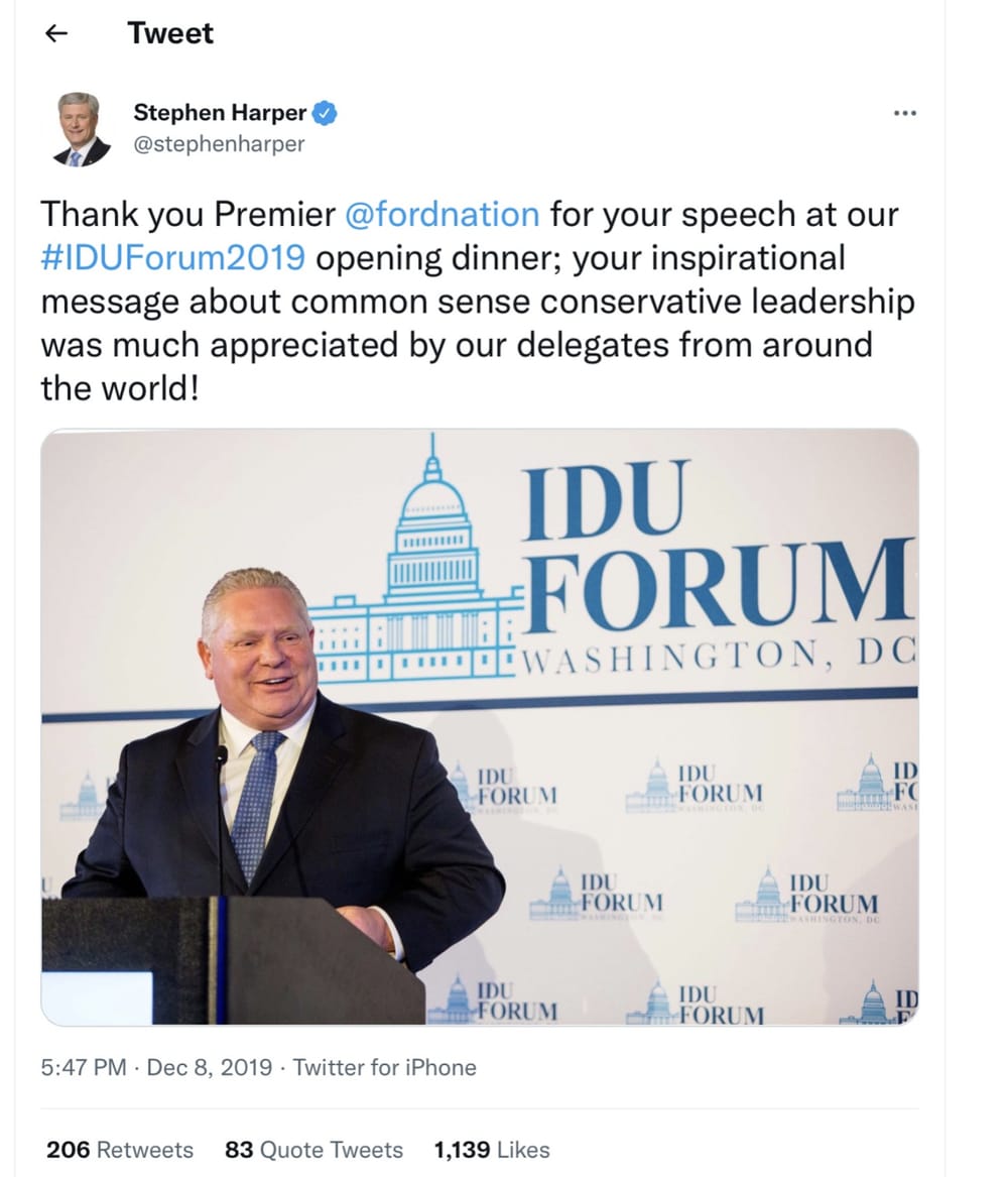 IDU: Harper's Worldwide Winning Network